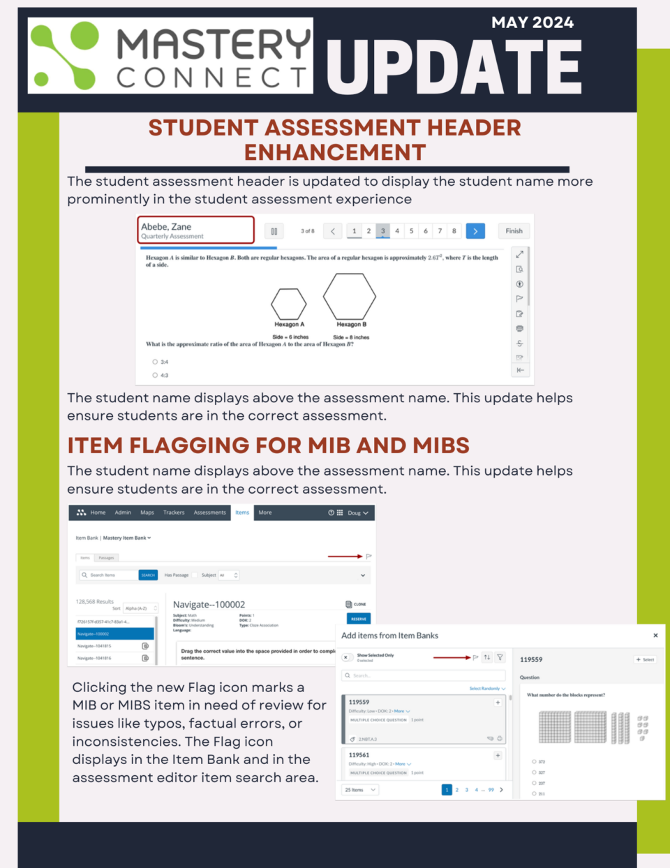 Mastery Connect Update May 2024 – Digital Learning