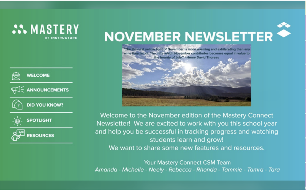 Mastery Connect – Digital Learning