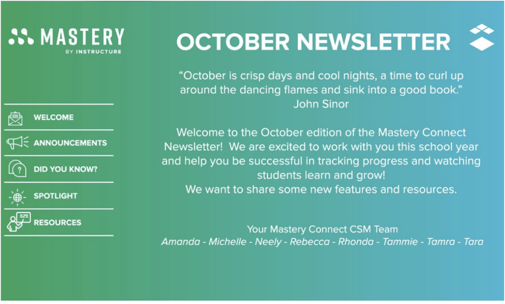 Mastery Connect Digital Learning